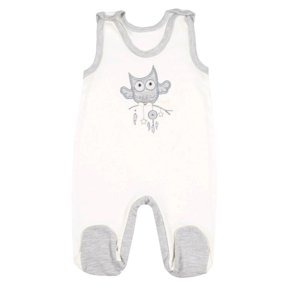 Kojenecké dupačky New Baby Owl béžové | Velikost: 74 (6-9m) | PACIPAC.CZ